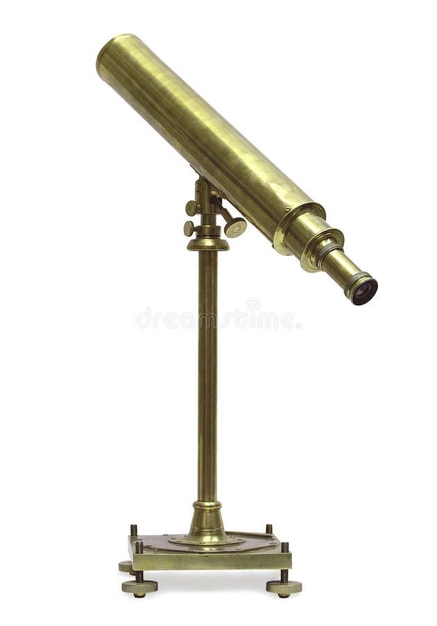 Vintage telescope stock photo. Image of magnification - 16685640
