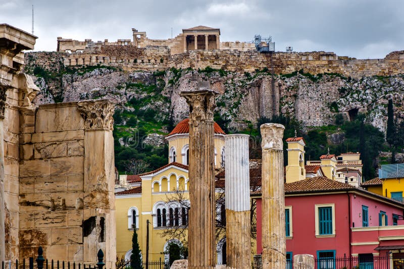 Antiquities of Athens stock image. Image of roof, history - 42968357