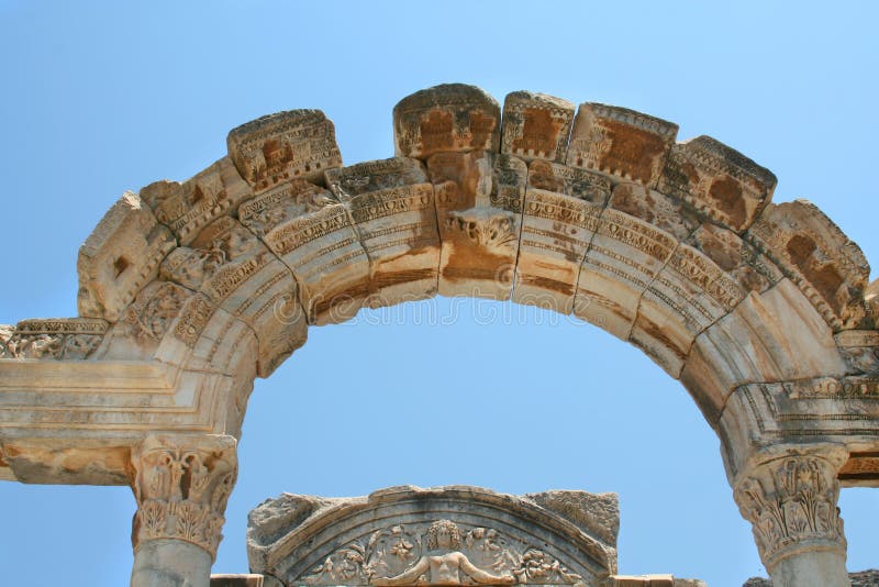 Antiquity greek city. Arc stock image. Image of column - 5069491