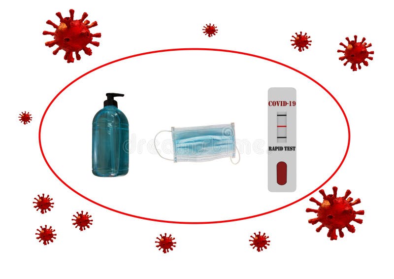 Antiseptic Mask Covid-19 Rapid Test Coronavirus Protection is the Way ...