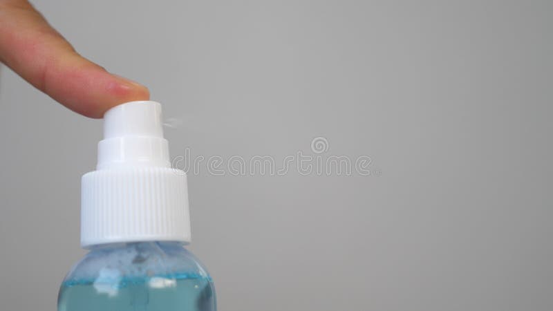 Antiseptic Spray Protect from the Virus. Close Up Stock Image - Image ...