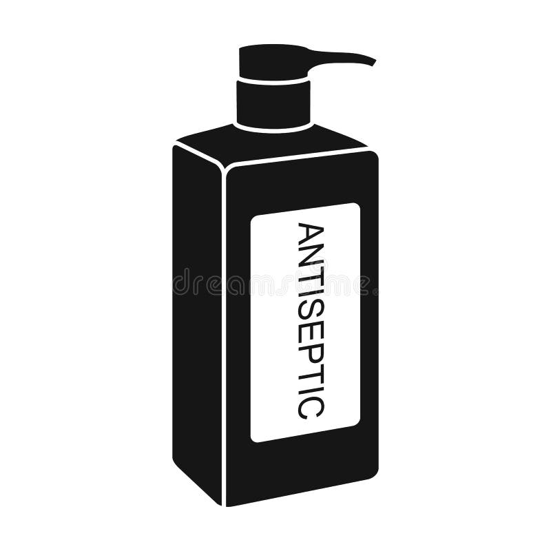 Antiseptic Vector Icon.Black Vector Icon Isolated on White Background ...