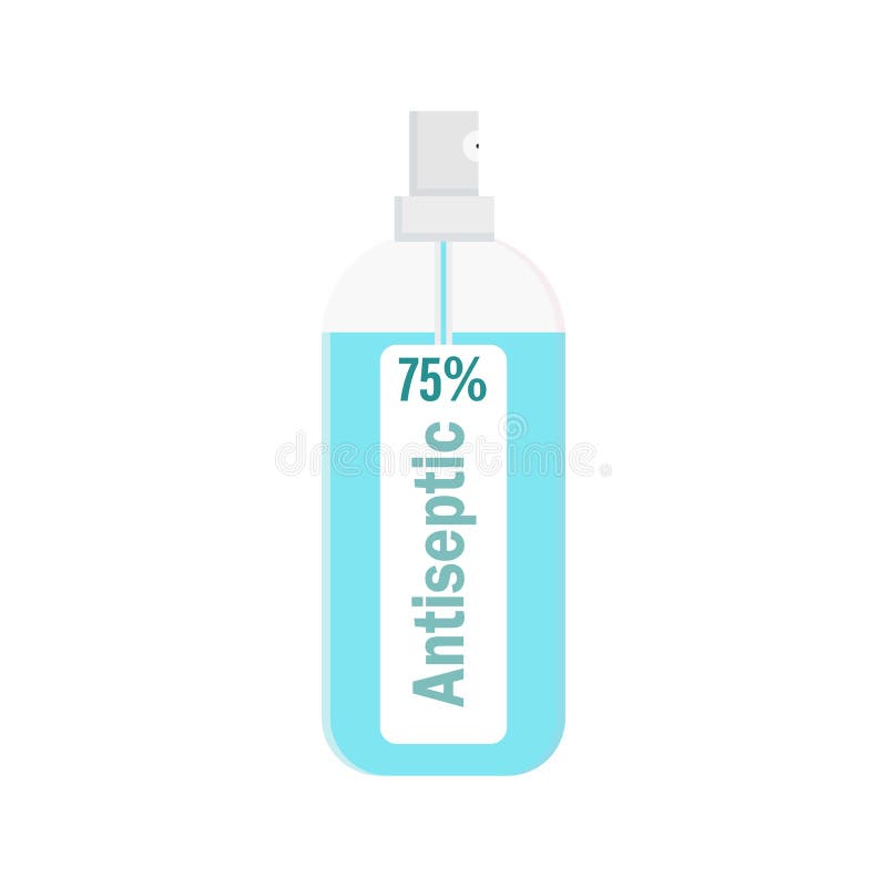Antiseptic Vector Icon. 75 Ethanol Disinfectant Solution. Stock ...