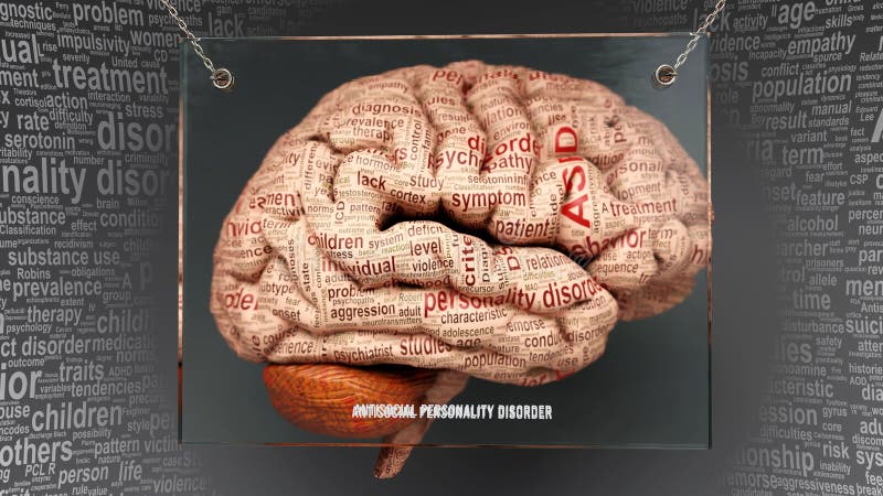Antisocial Personality Disorder in Human Brain Stock Photo - Image of ...