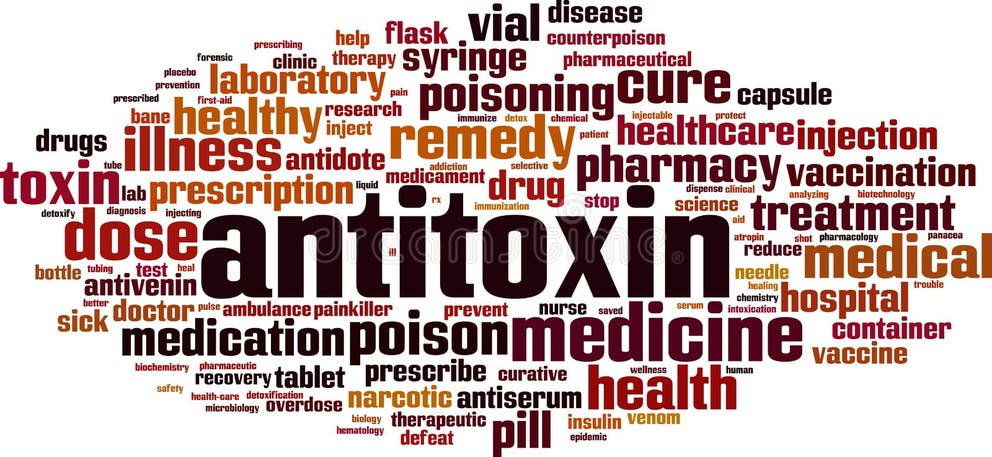 Antitoxin word cloud stock vector. Illustration of concept - 152503903