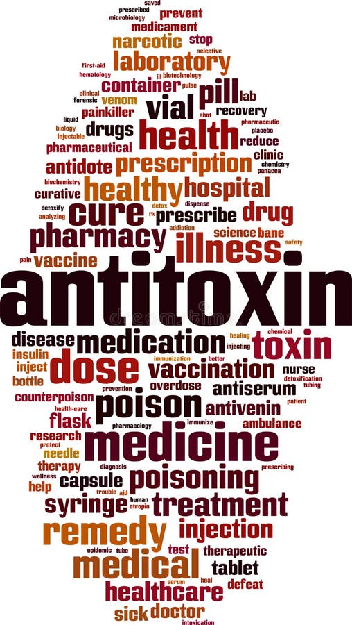 Antitoxin word cloud stock vector. Illustration of care - 182054135