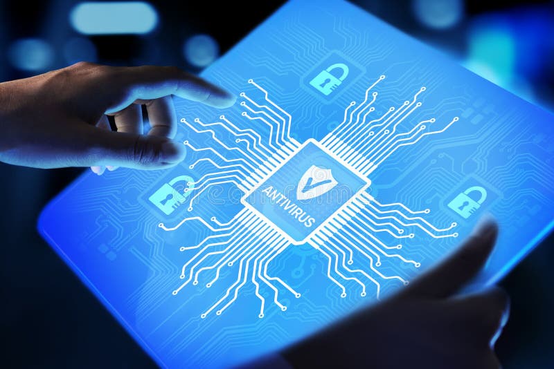 Antivirus Cyber Security Data Protection Technology Concept On Virtual