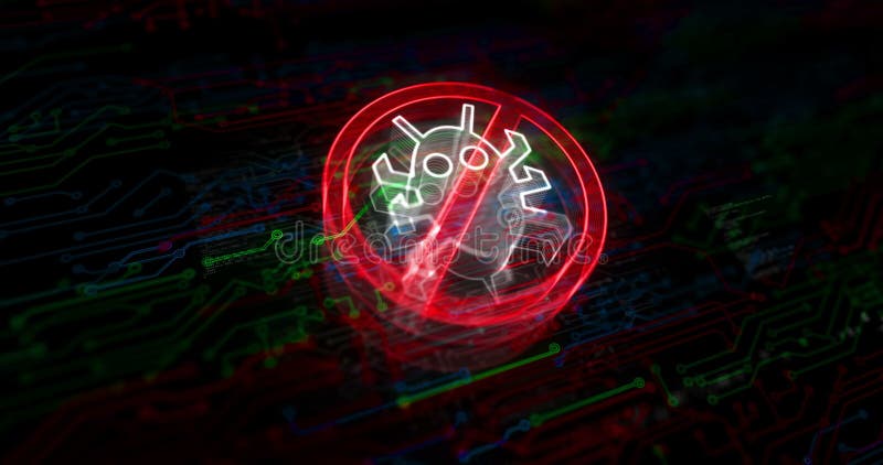 Antivirus Cyber Security Virus Detect Symbol Digital Concept Stock ...