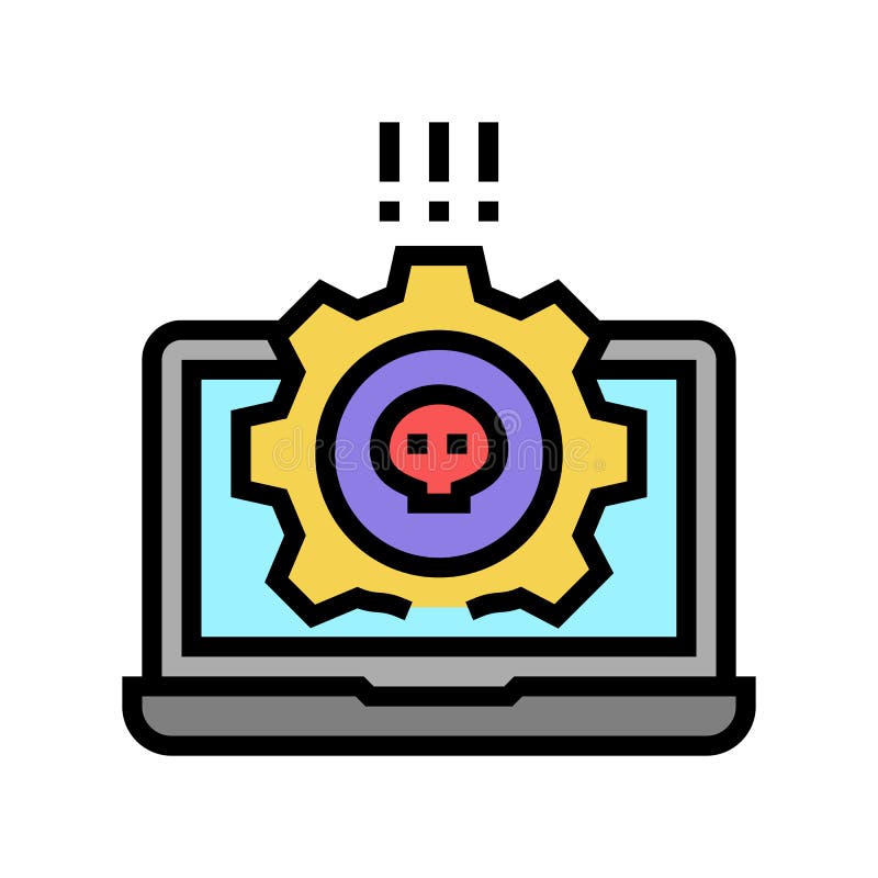 Antivirus Software Color Icon Vector Illustration Stock Vector ...