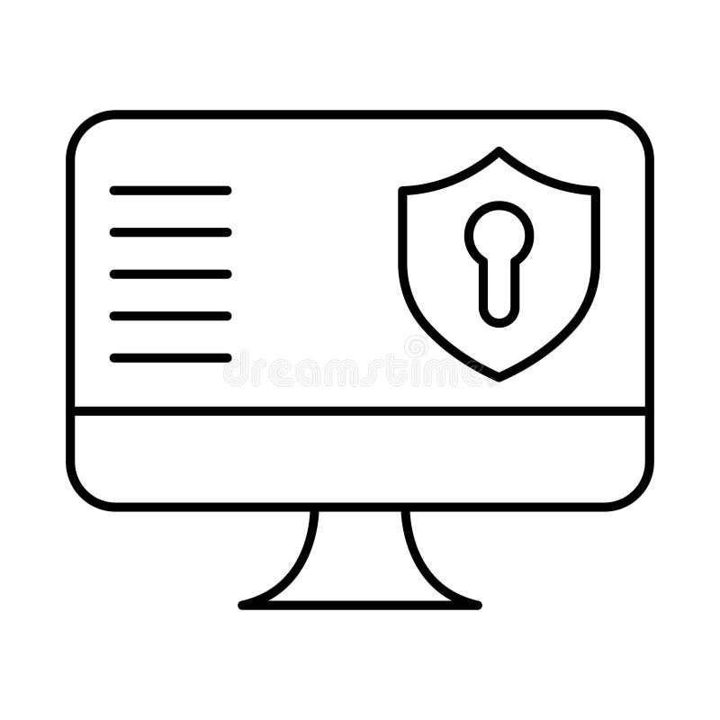 Antivirus Software Icon Which Can Easily Modify or Edit Stock Vector ...