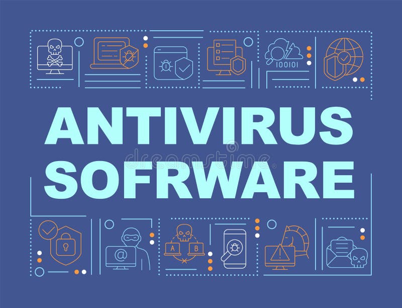 Antivirus Software Installing To Safe Personal Data Word Concepts ...