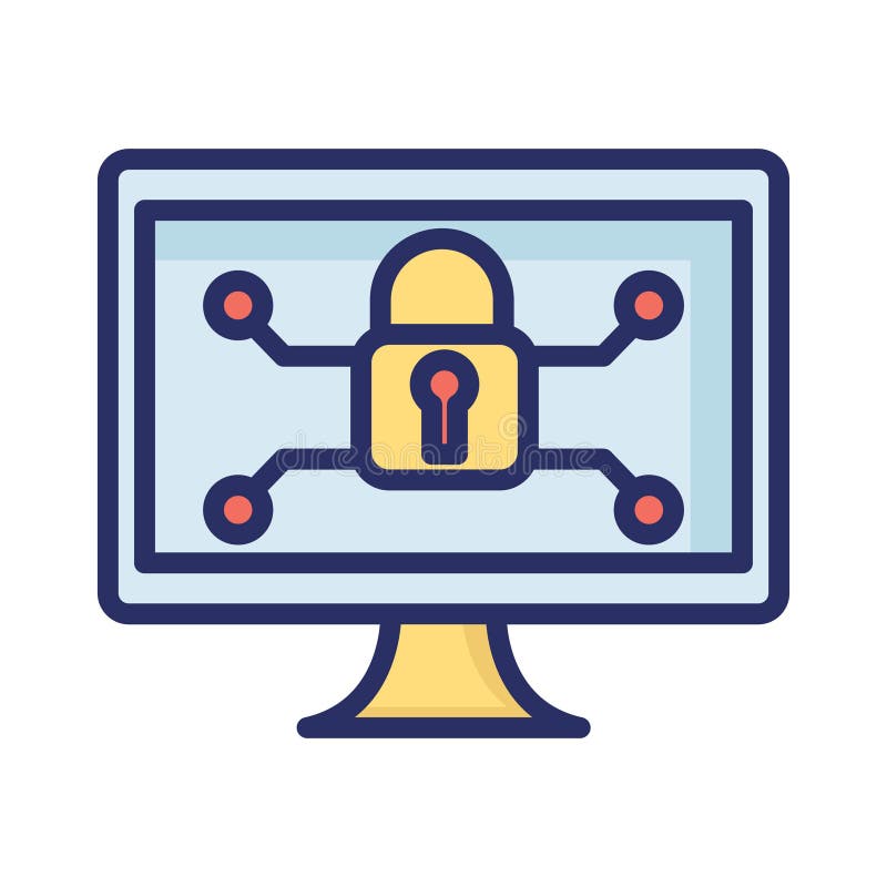 Antivirus Software Isolated Vector Icon Which Can Easily Modify or Edit ...