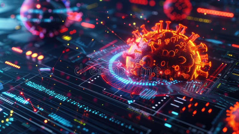 Antivirus Software Isolates and Removes Virus in Graphic Visualization ...