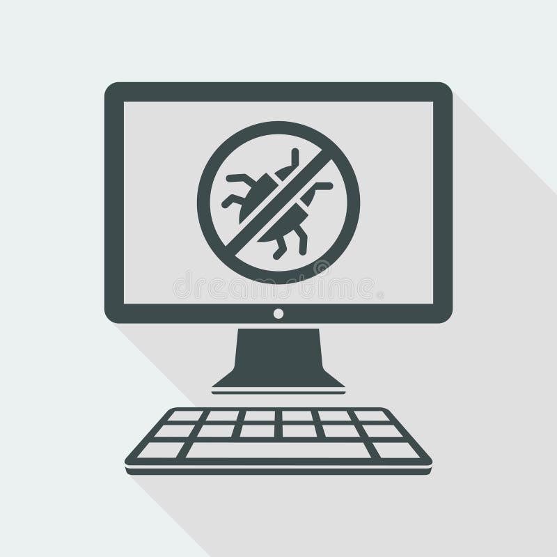 Antivirus Software - Vector Web Icon Stock Vector - Illustration of ...