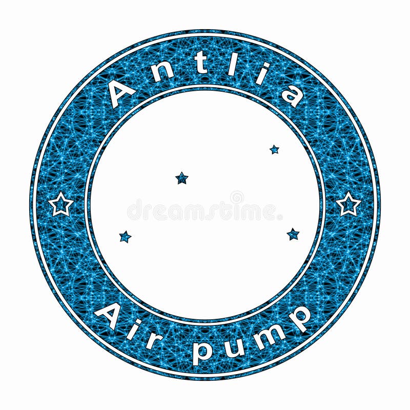 Antlia Star Constellation, Pump Constellation Stock Illustration ...