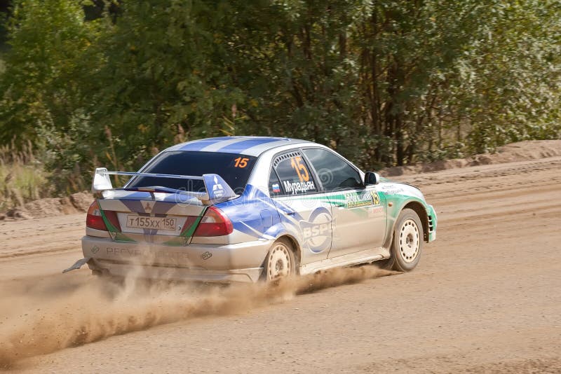 Anton Demeshco Drives Mitsubishi Lancer Car Stock Photos - Free ...