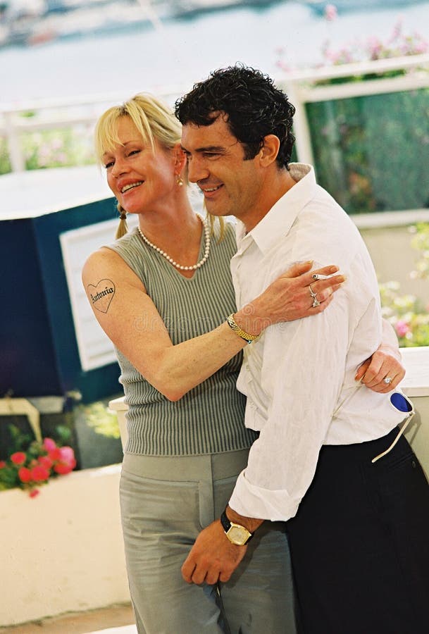 Antonio Banderas E Melanie Griffith Foto Editorial - Imagem de postura ...