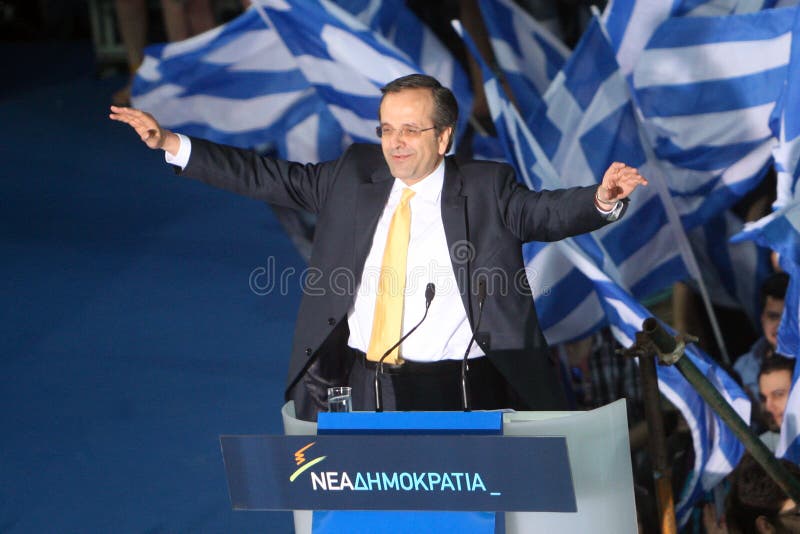 Antonis Samaras Greek Primeminister Editorial Stock Photo - Image of ...