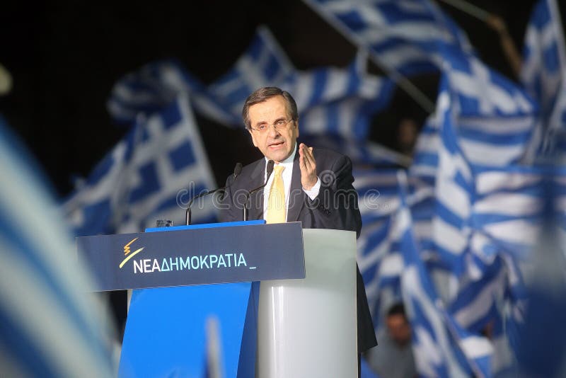 Antonis Samaras Greek Primeminister Editorial Photo - Image of ...
