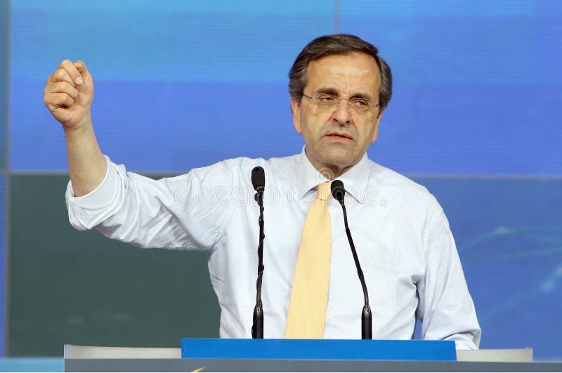 Antonis Samaras in Thessaloniki Editorial Photography - Image of chief ...