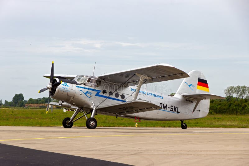 Antonov an-2 biplane editorial stock photo. Image of aviation - 347644438