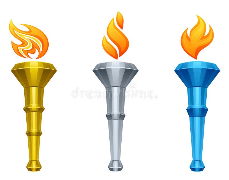 Antorcha ilustración del vector. Ilustración de forma - 25564931