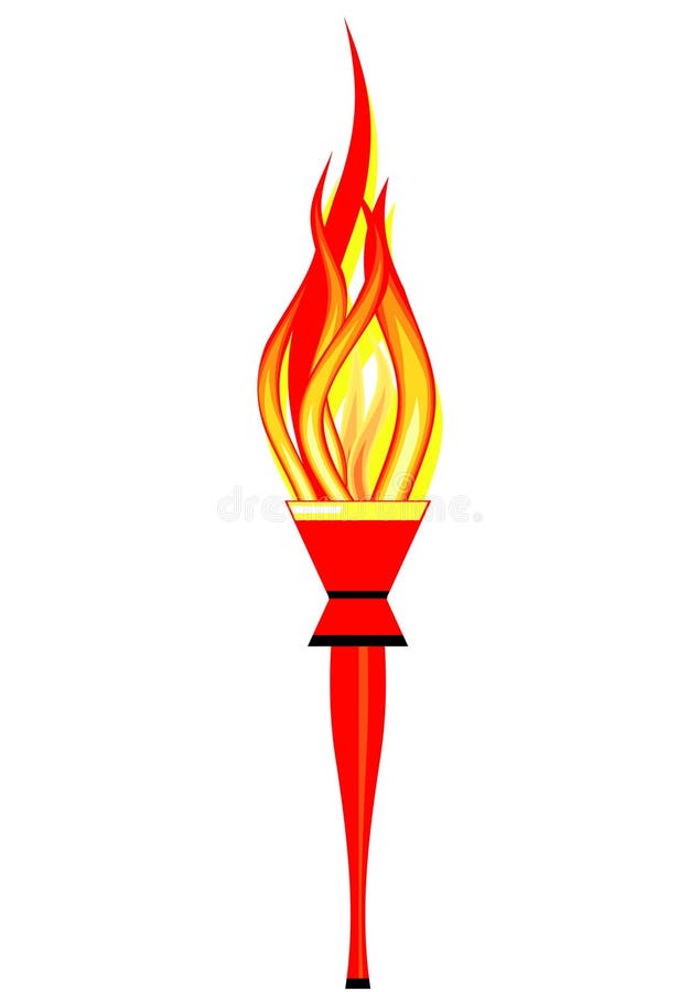 Antorcha ilustración del vector. Ilustración de creativo - 6035447