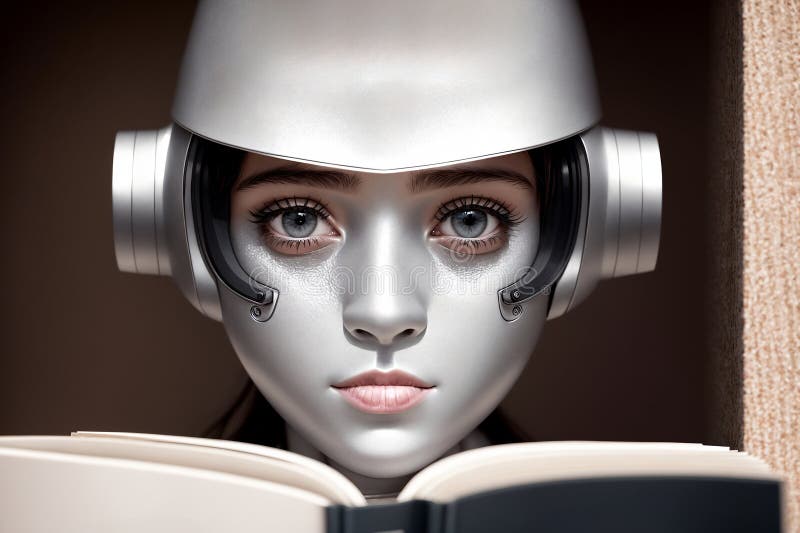 An Antropomothic Robot Android Reading a Book, Concept of Machine ... An Antropomothic Robot Android Reading a Book, Concept of Machine ...
