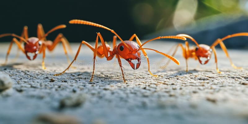 Ants on Cement Ground, stock photo. Image of earth, wildlife - 374233120
