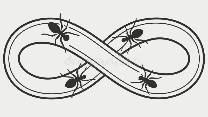 Ants Forming Infinity Symbol Stock Illustrations – 3 Ants Forming ...