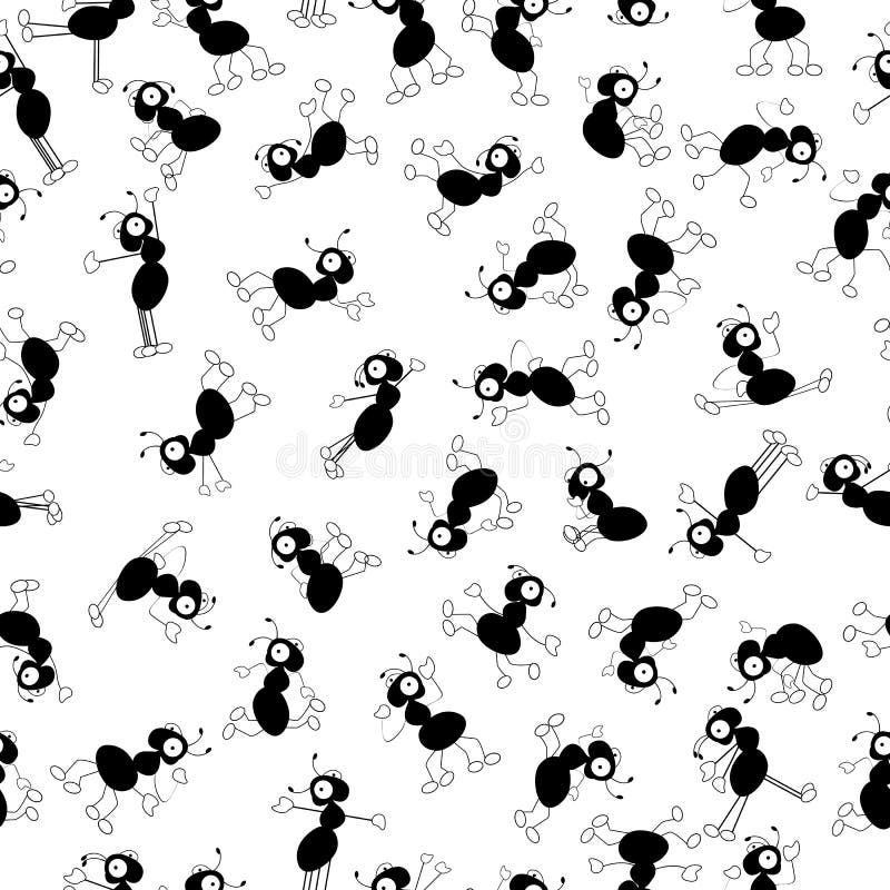 Ants pattern seamless stock vector. Illustration of abstract - 29132229