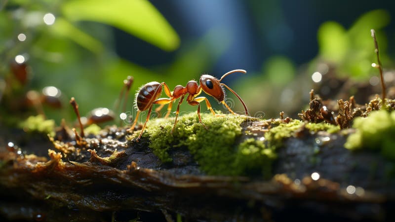 Ants are Small Insects that Live in Every Corner of the Earth. Stock ...