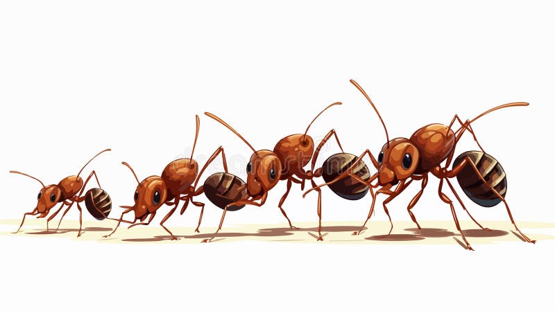 Ants Drawing stock vector. Illustration of ants, colony - 345280878