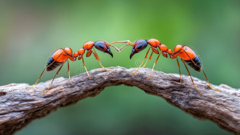 Ants Work Together To Create a Living Bridge Over a Small Gap in Nature ...