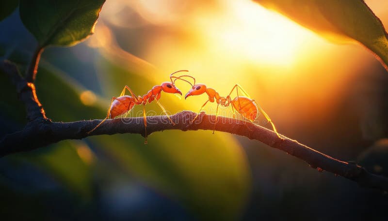Ants Working Together in Harmony a Glimpse into the Remarkable Unity of ...