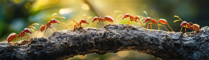 Ants Working Together a Powerful Display of Unity in Nature Ants on a ...