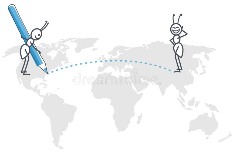 Ants world map stock vector. Illustration of atlas, crossing - 84372177