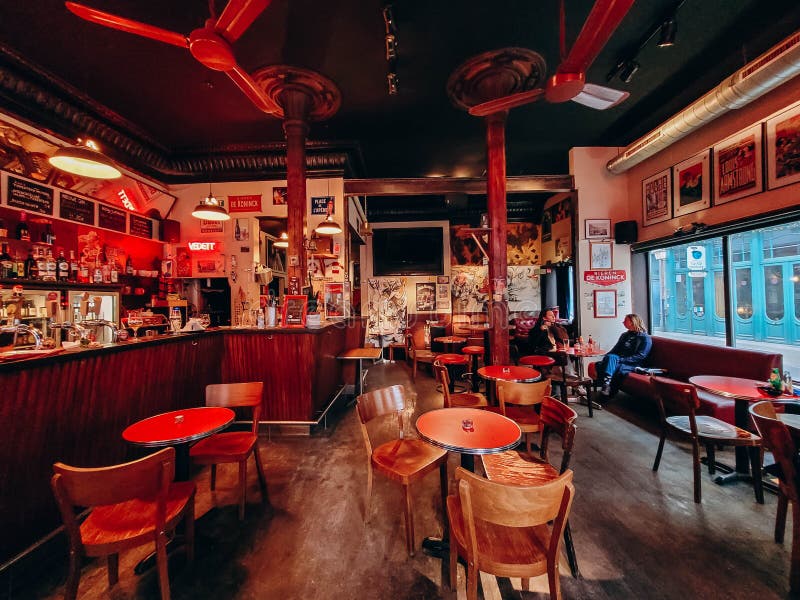 Interior of a Traditional Cozy Bar in Antwerp Editorial Photo - Image ...