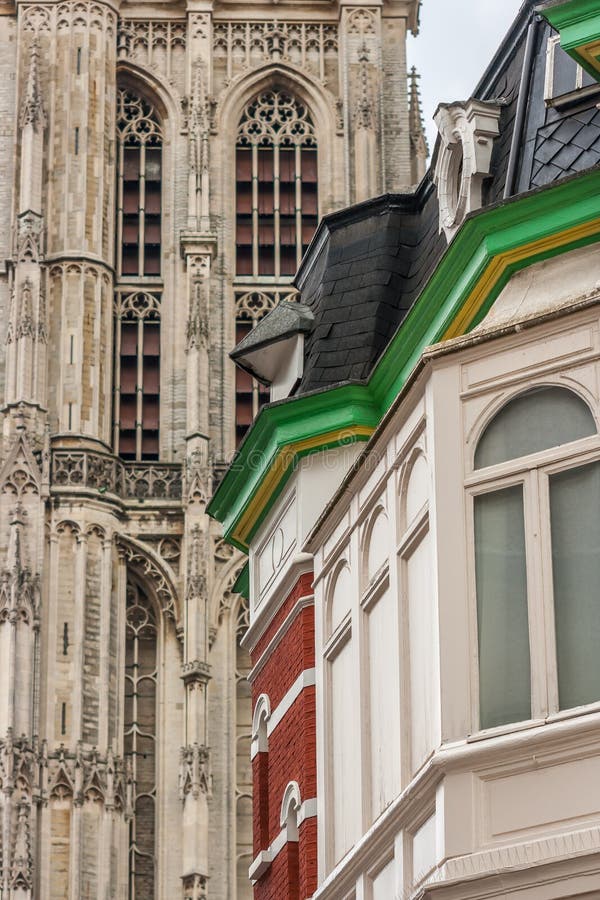 Antwerp Building and Architecture Stock Photo - Image of gothic, city ...