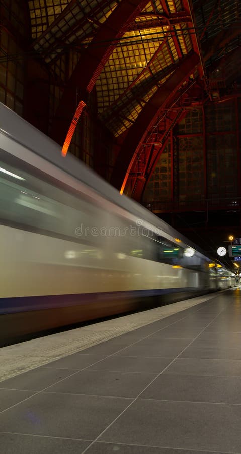 Antwerp central stock photo. Image of train, exposure - 61224630