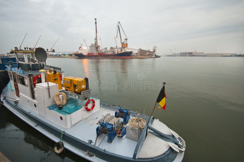 Antwerpen Port editorial photography. Image of port, belgium - 42447817