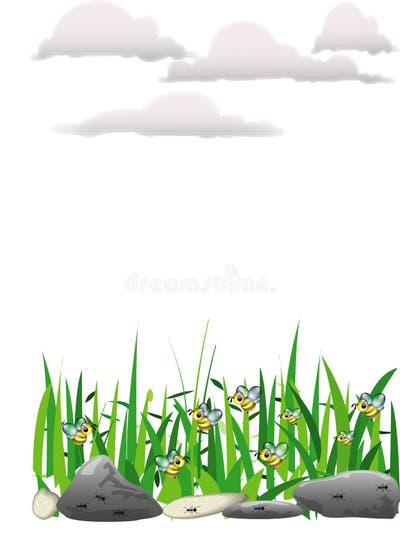 Antz and the wasp stock illustration. Illustration of arthropod - 500107