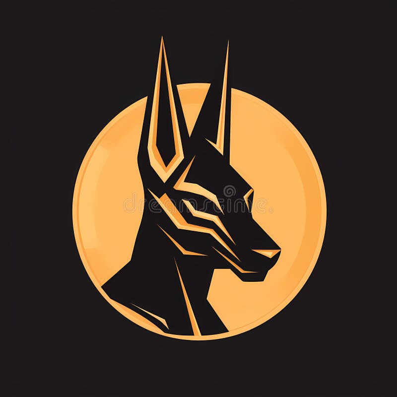 Anubis 2d Vector Logo stock illustration. Illustration of cartoon ...