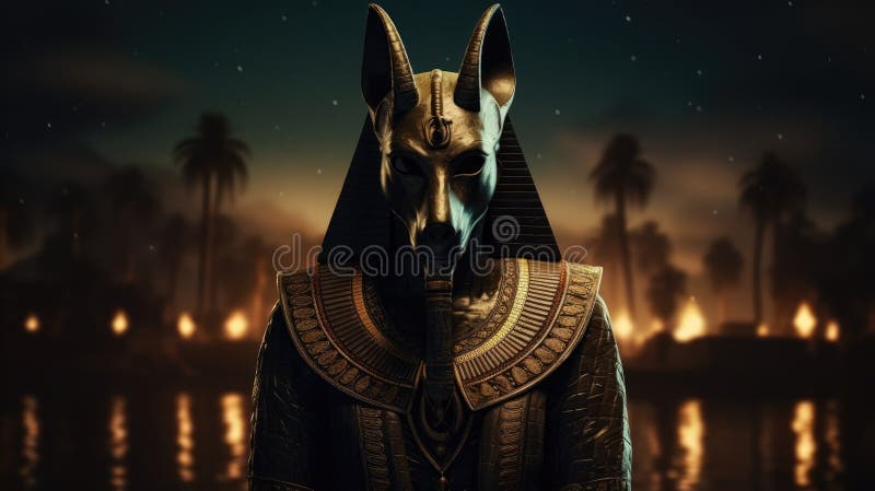 Anubis, God of Ancient Egypt. the Ancient Egyptian God of Death and the ...