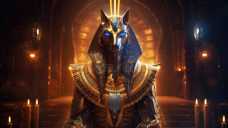 Anubis, God of Ancient Egypt. the Ancient Egyptian God of Death and the ...