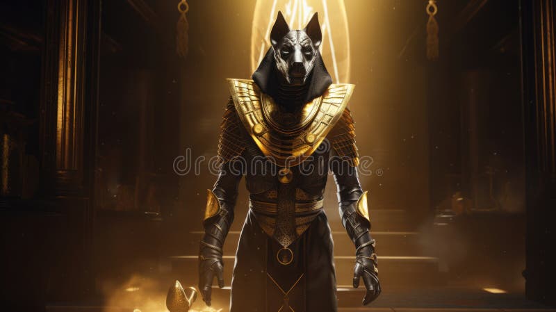 Anubis, God of Ancient Egypt. the Ancient Egyptian God of Death and the ...