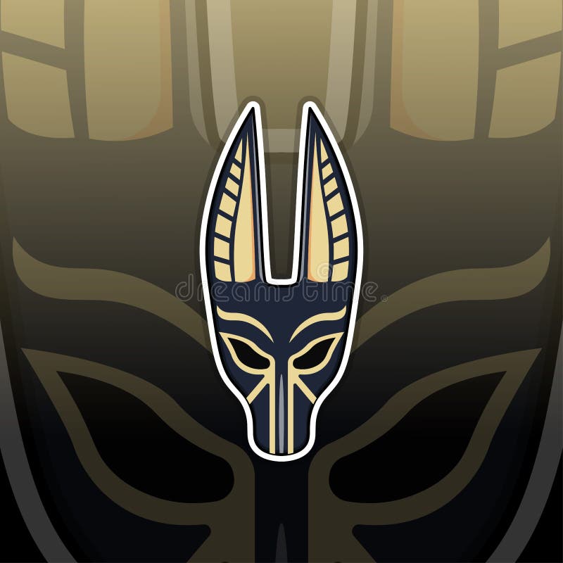 Anubis Logo Mascot, Vector Illustration Stock Vector - Illustration of ...
