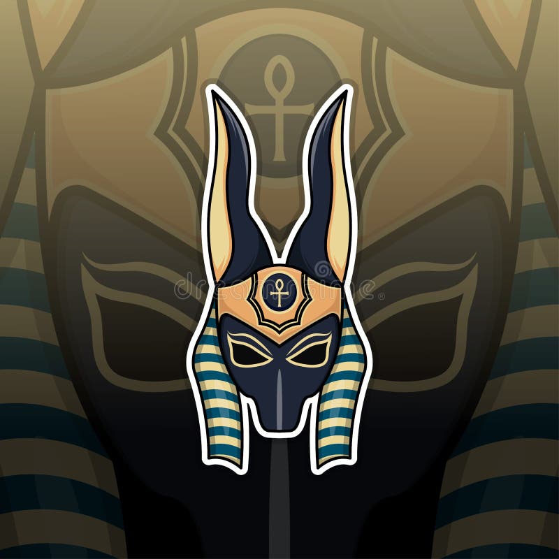 Anubis Logo Mascot, Vector Illustration Stock Vector - Illustration of ...