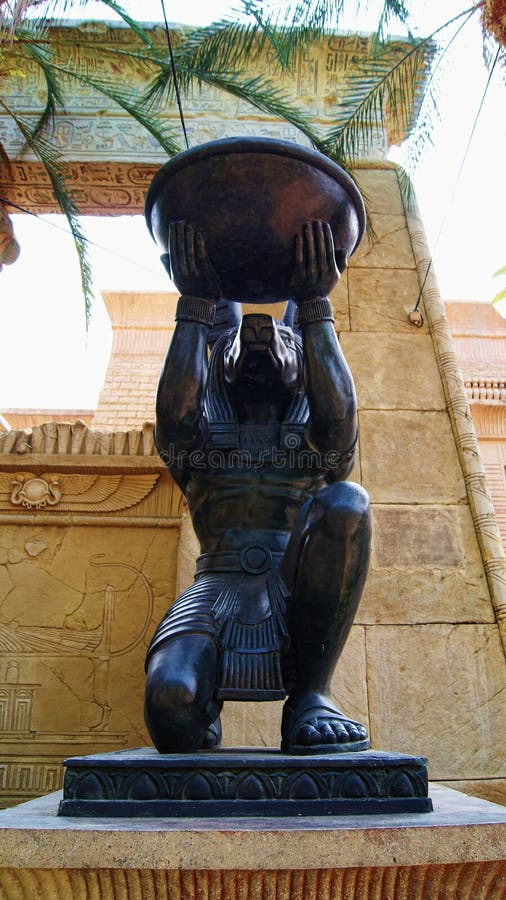 Anubis Offerings To the Neter Statue Editorial Stock Photo - Image of ...