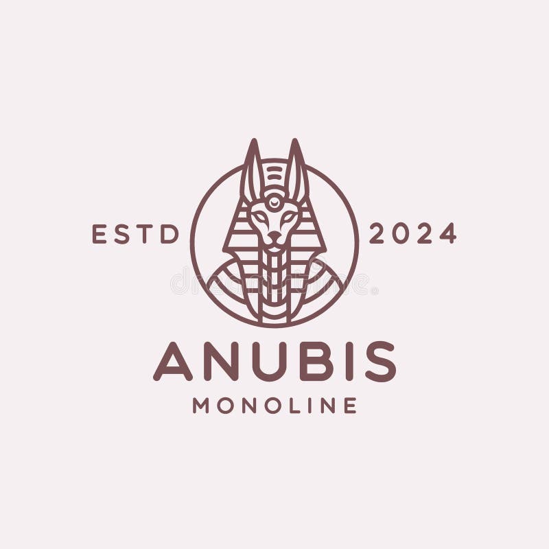 Anubis Vector Logo Design Illustration Stock Vector - Illustration of ...